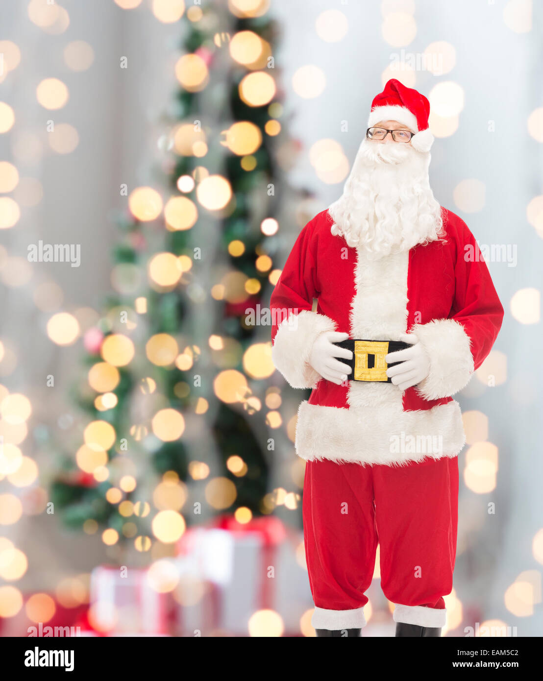 man in costume of santa claus Stock Photo - Alamy