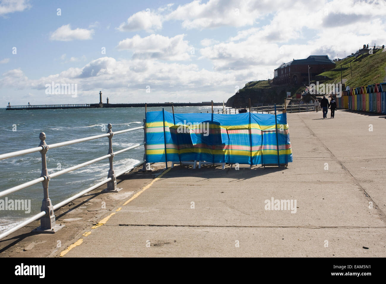 Summer Day on Whitby seafront, North Yorkshire Stock Photo - Alamy