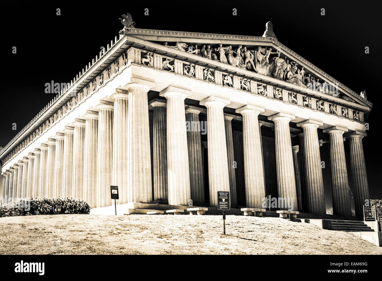The Parthenon in Nashville, TN, is a full scale replica of the original Parthenon in Athens ...