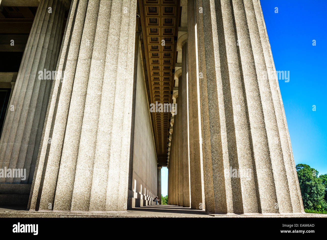 The Parthenon in Nashville, TN, is a full scale replica of the original Parthenon in Athens ...