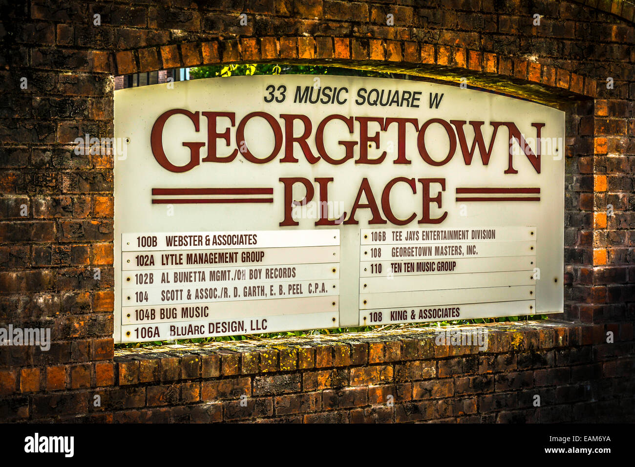 Entrance to Georgetown Place recording studio which also houses ...