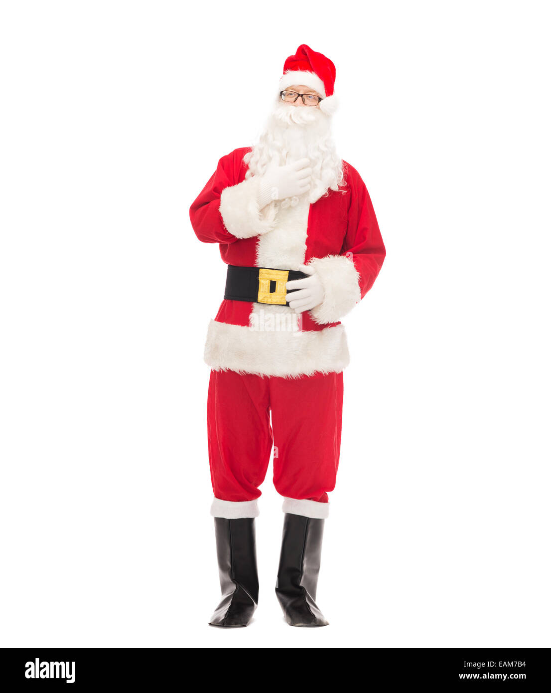 man in costume of santa claus Stock Photo - Alamy