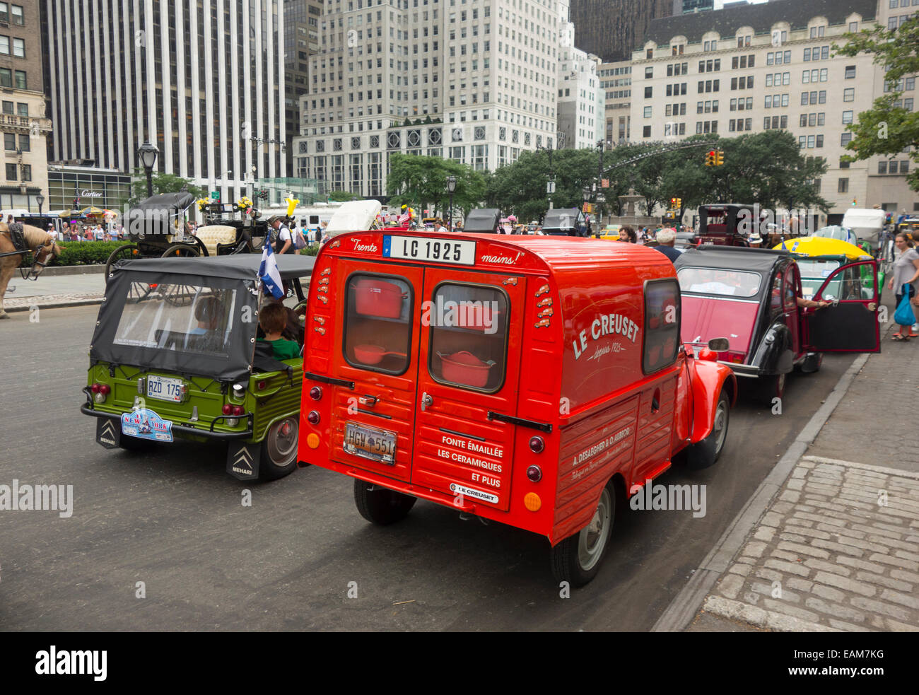 Citroen car show at the Bastille day parade in NYC Stock Photo - Alamy