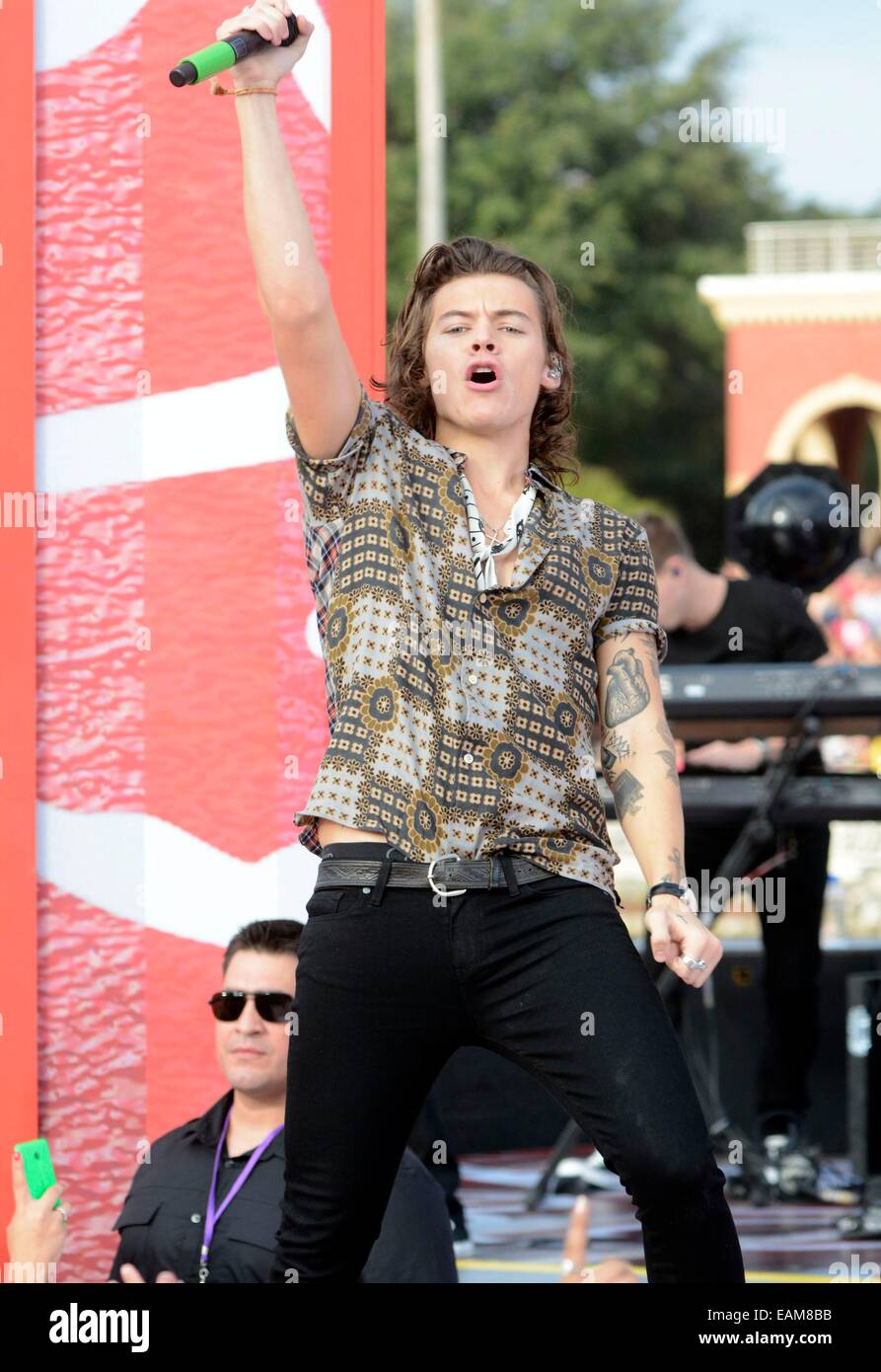 Orlando, FL, USA. 17th Nov, 2014. Harry Styles on stage for NBC TODAY ...