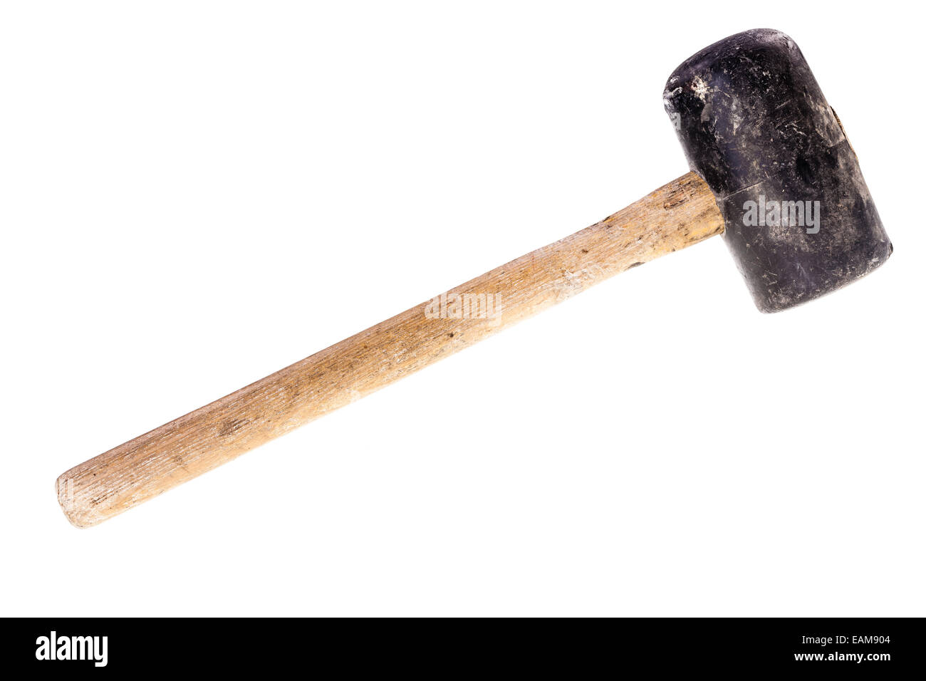 a rubber mallet isolated over a white background Stock Photo - Alamy