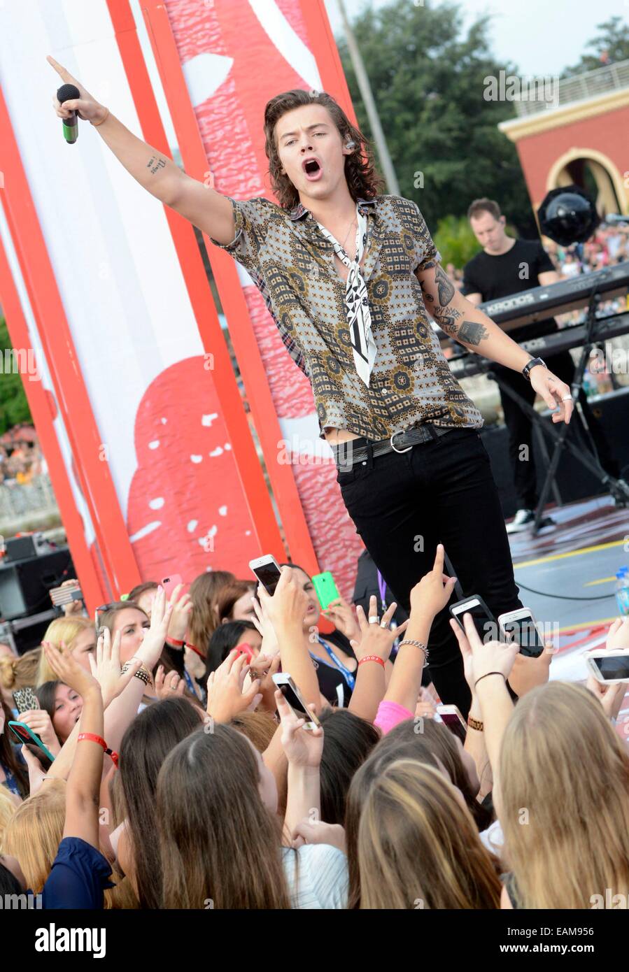 Orlando, FL, USA. 17th Nov, 2014. Harry Styles on stage for NBC TODAY ...
