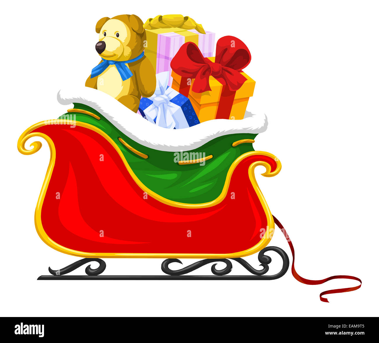 Santas Sleigh Clip Art