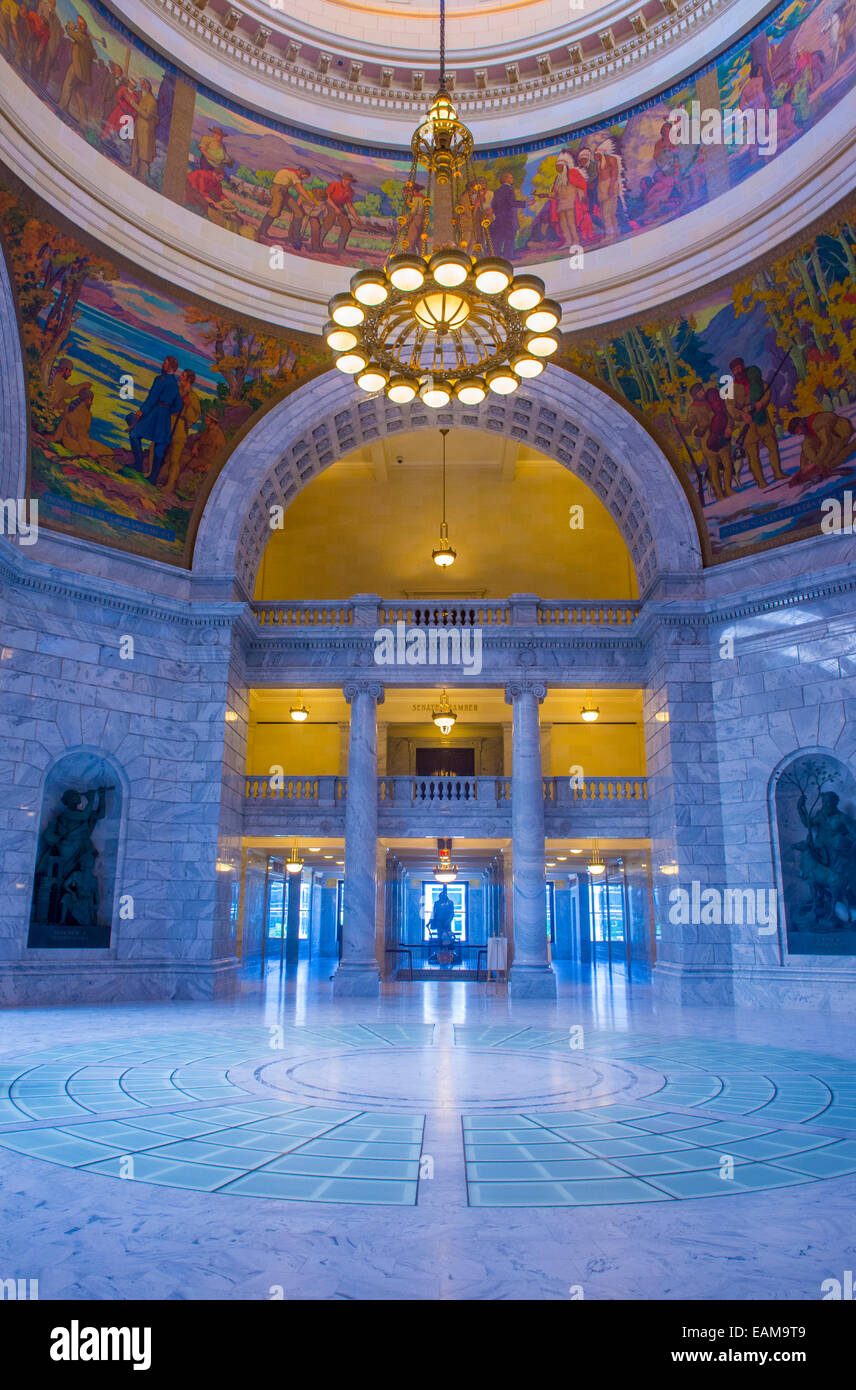The State Capitol Building interior in Salt Lake City, Utah Stock Photo ...