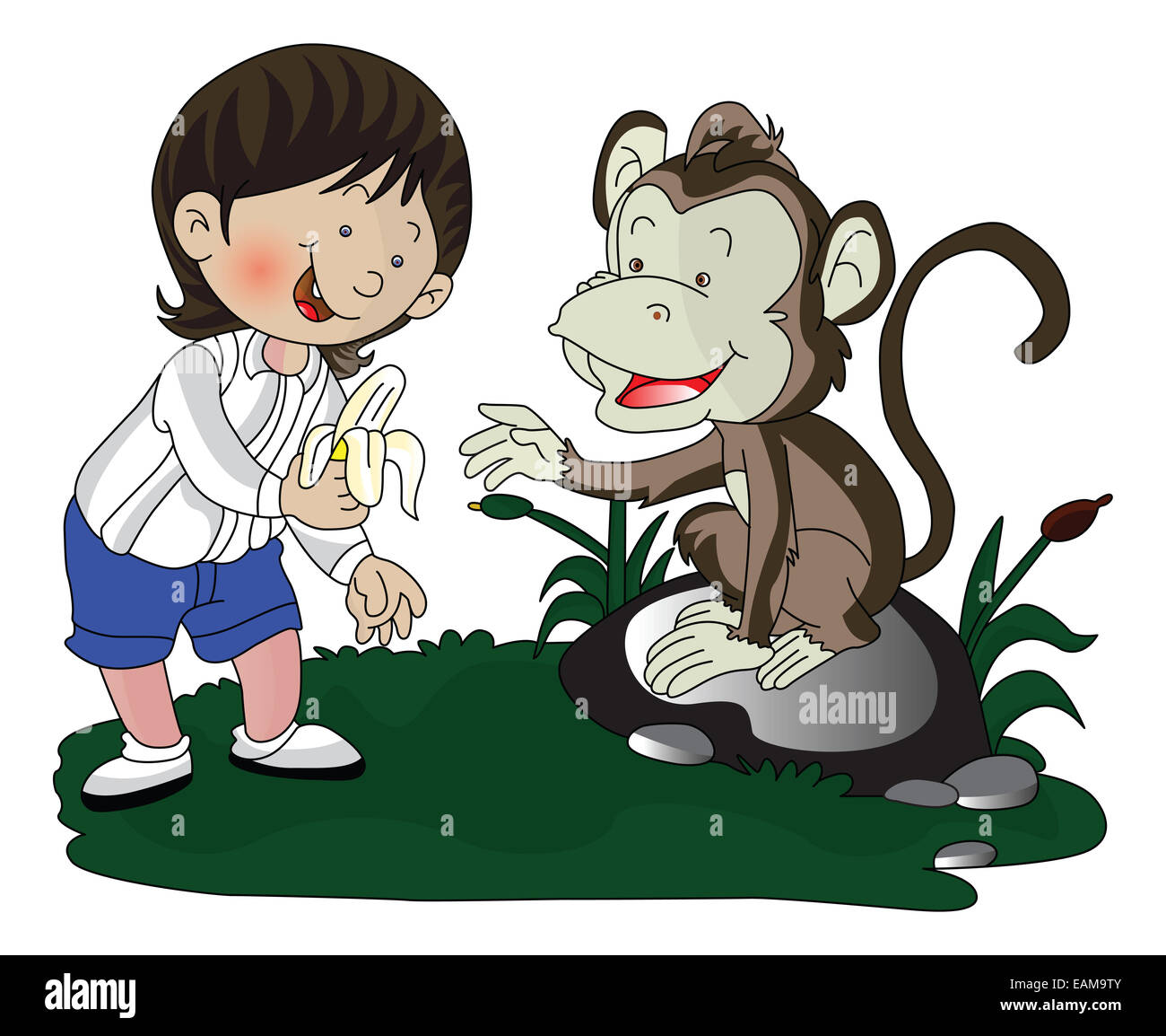 Pet monkey kid Cut Out Stock Images & Pictures - Alamy