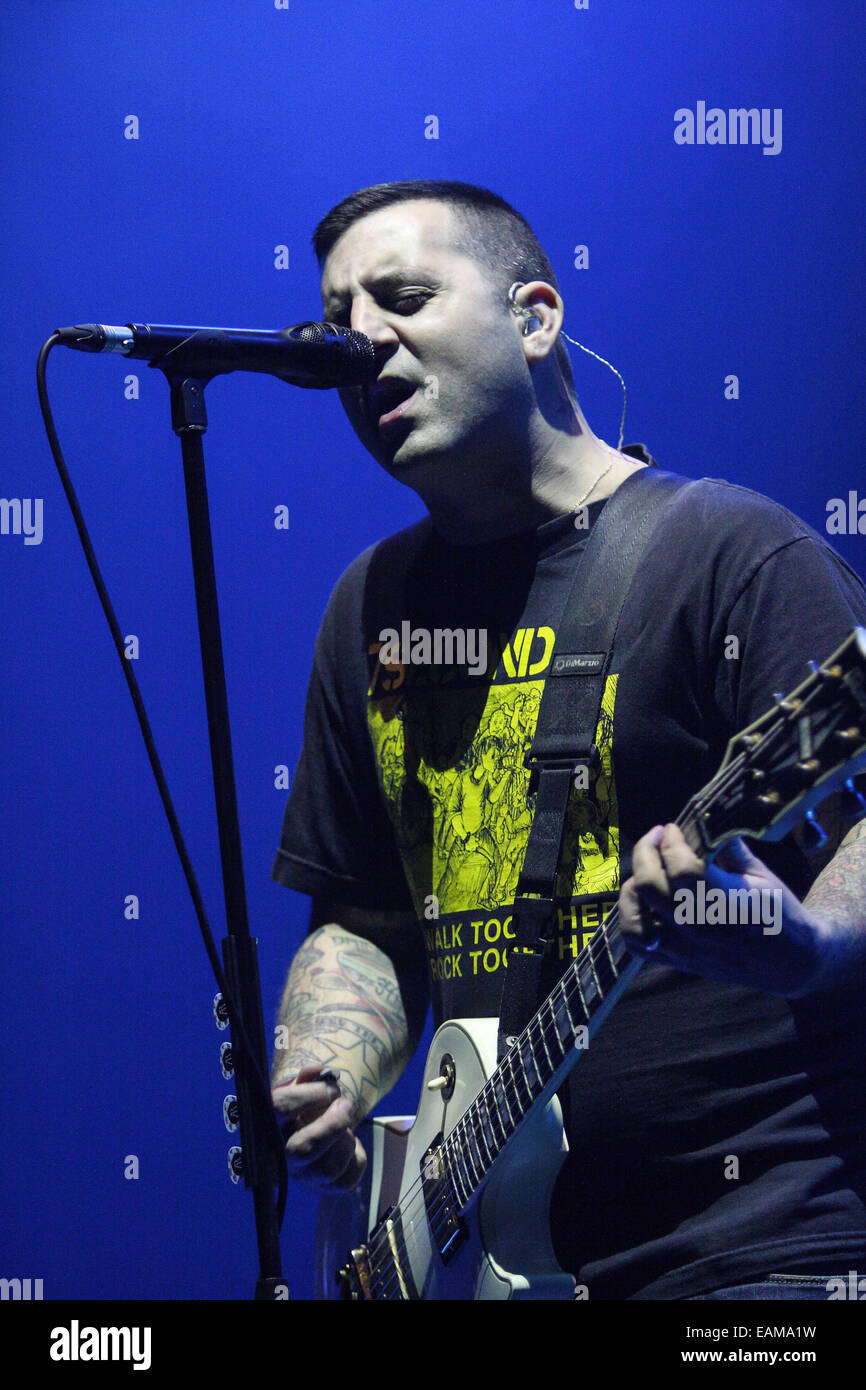 Manchester, UK. 17th November, 2014. American rock band Bayside perform ...