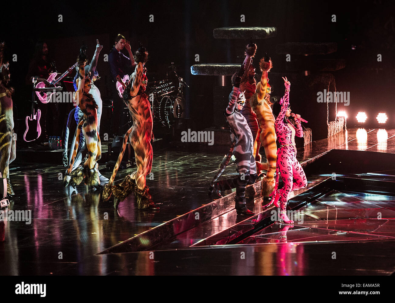 Katy Perry performing live on stage on her 'Prismatic World Tour' at ...