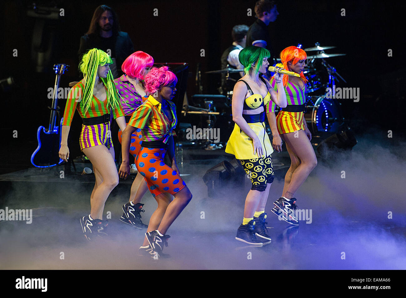 Katy Perry performing live on stage on her 'Prismatic World Tour' at ...