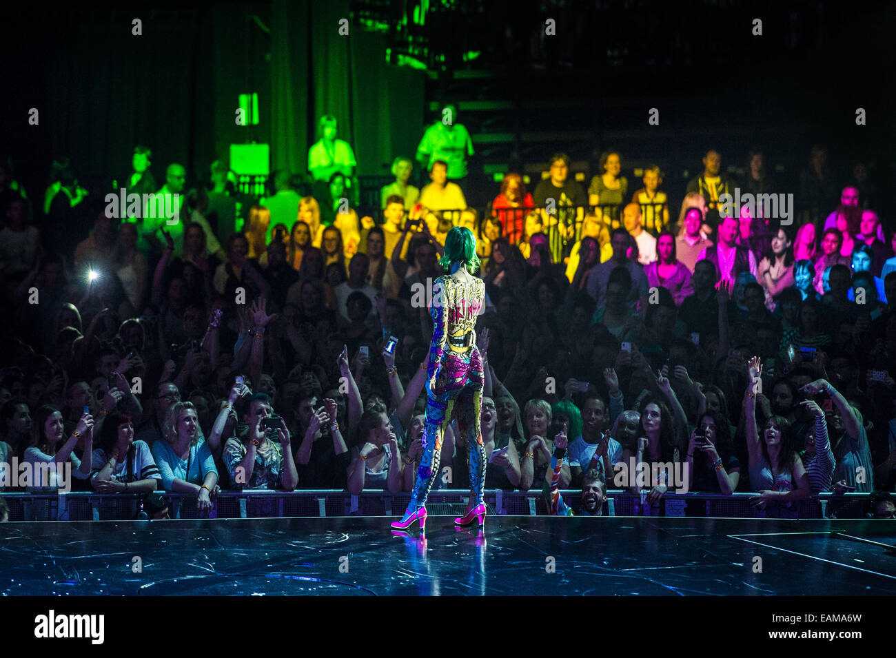 Katy Perry performing live on stage on her 'Prismatic World Tour' at ...