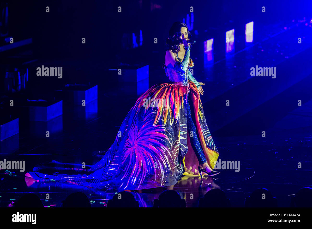 Katy Perry performing live on stage on her 'Prismatic World Tour' at ...