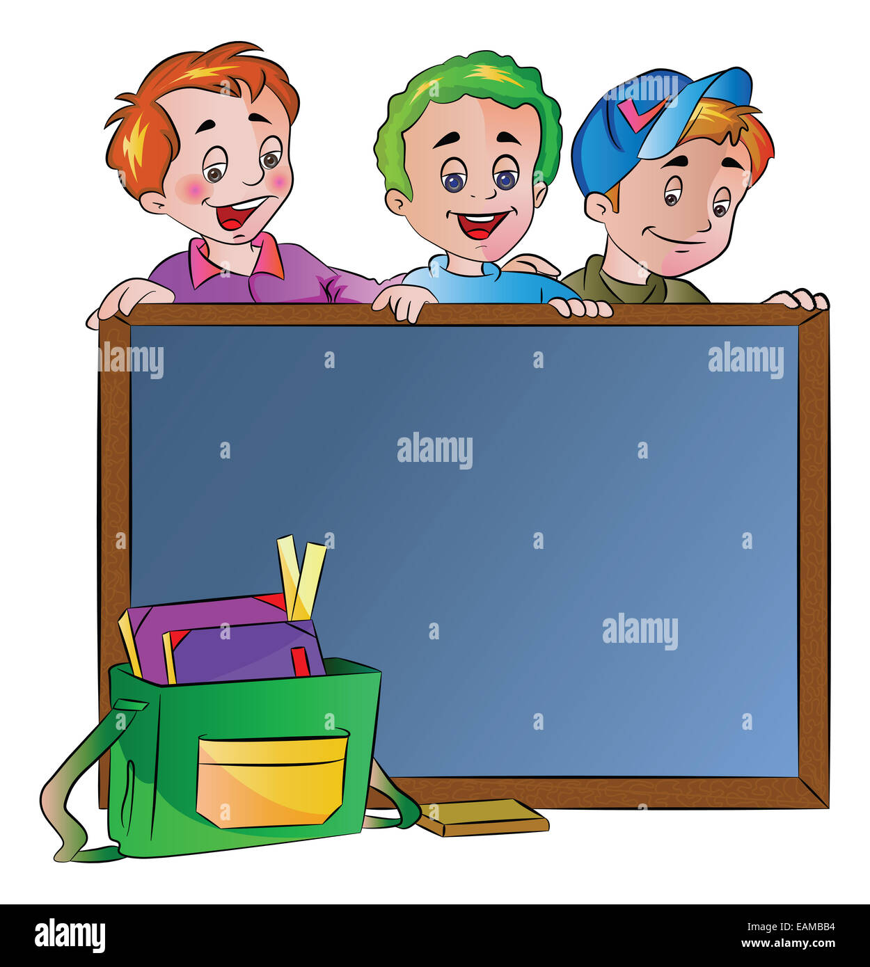 Boy drawing board board Cut Out Stock Images & Pictures - Alamy