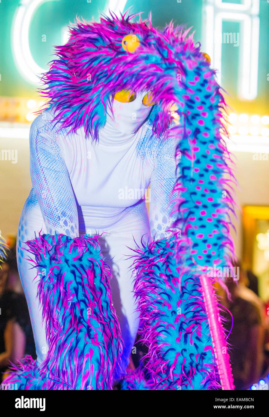 An unidentified participant at the annual Las Vegas Halloween parade ...