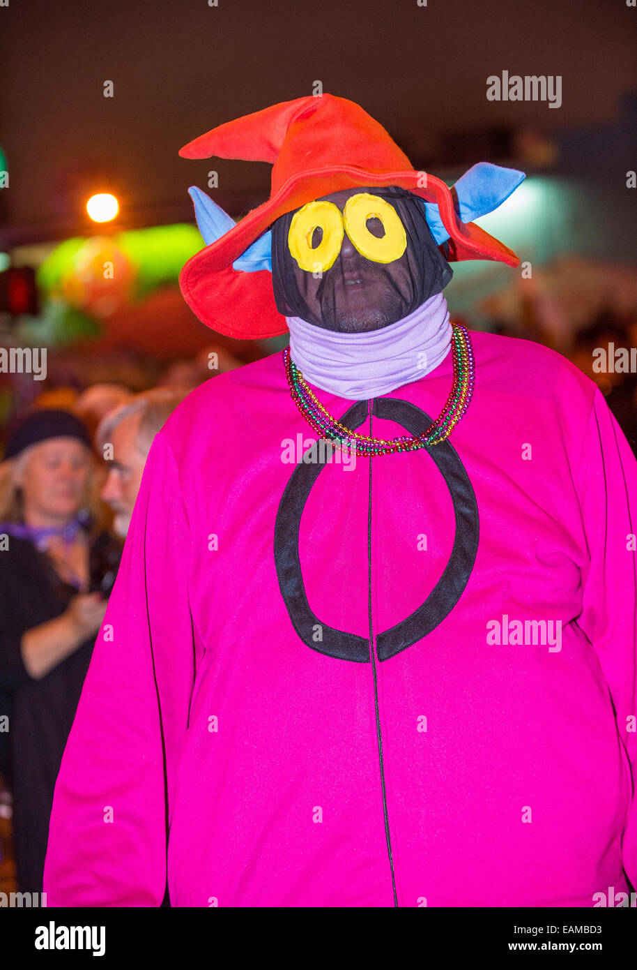 An unidentified participant at the annual Las Vegas Halloween parade ...