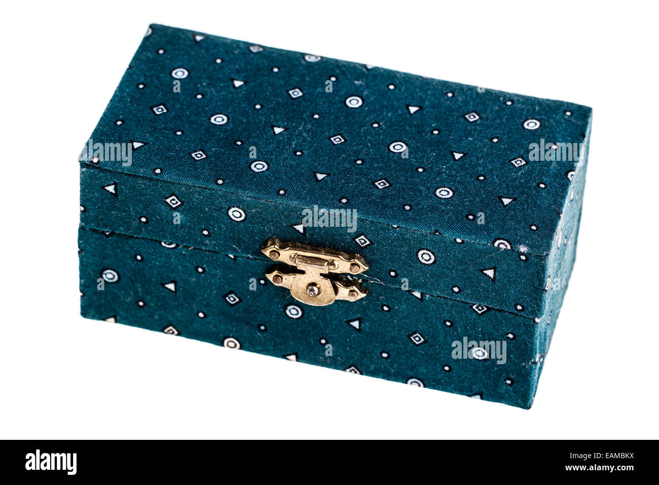 a cute chinese rag covered box isolated over a white background Stock ...