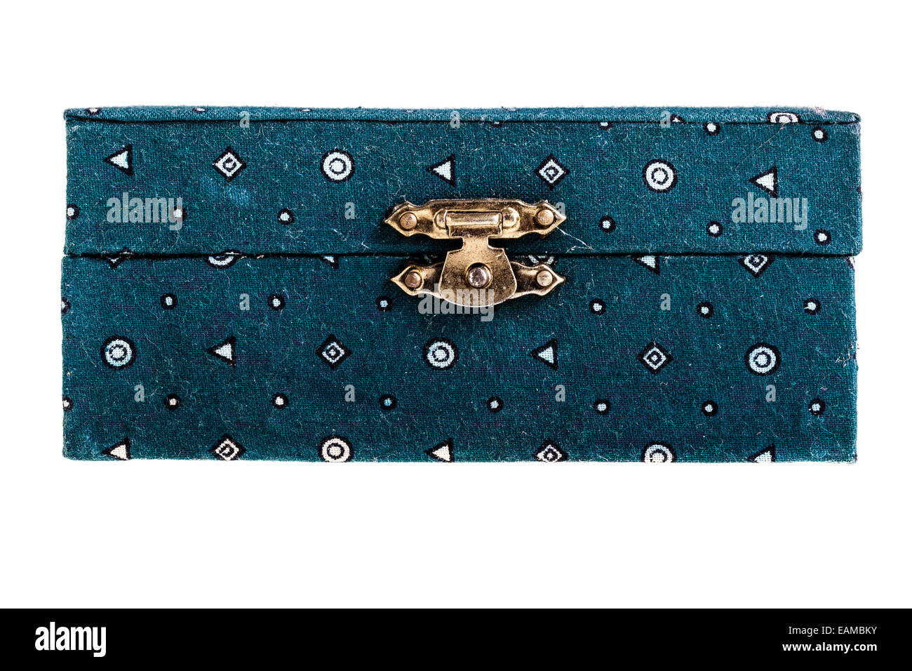 a cute chinese rag covered box isolated over a white background Stock ...