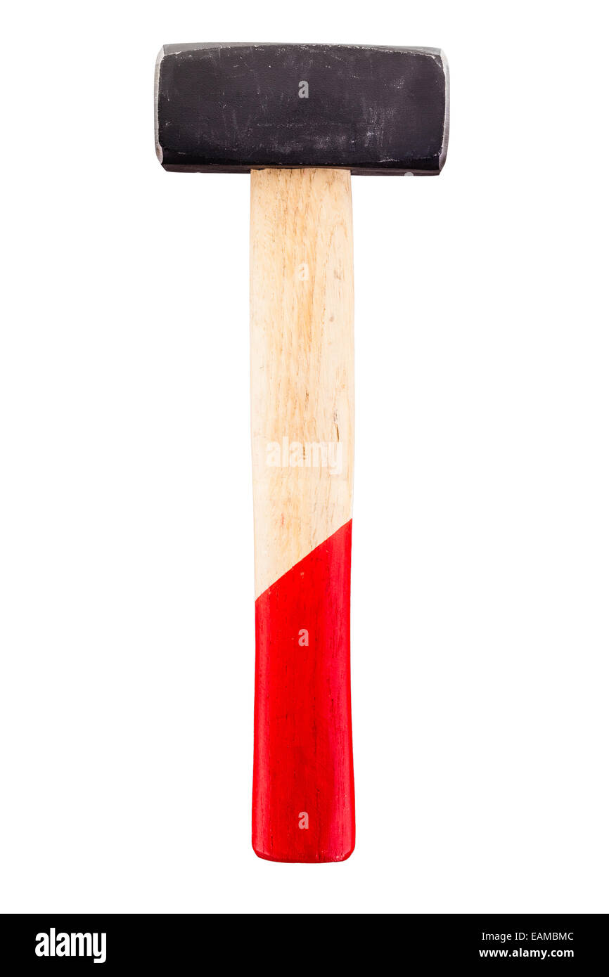 a steel mallet isolated over a white background Stock Photo - Alamy