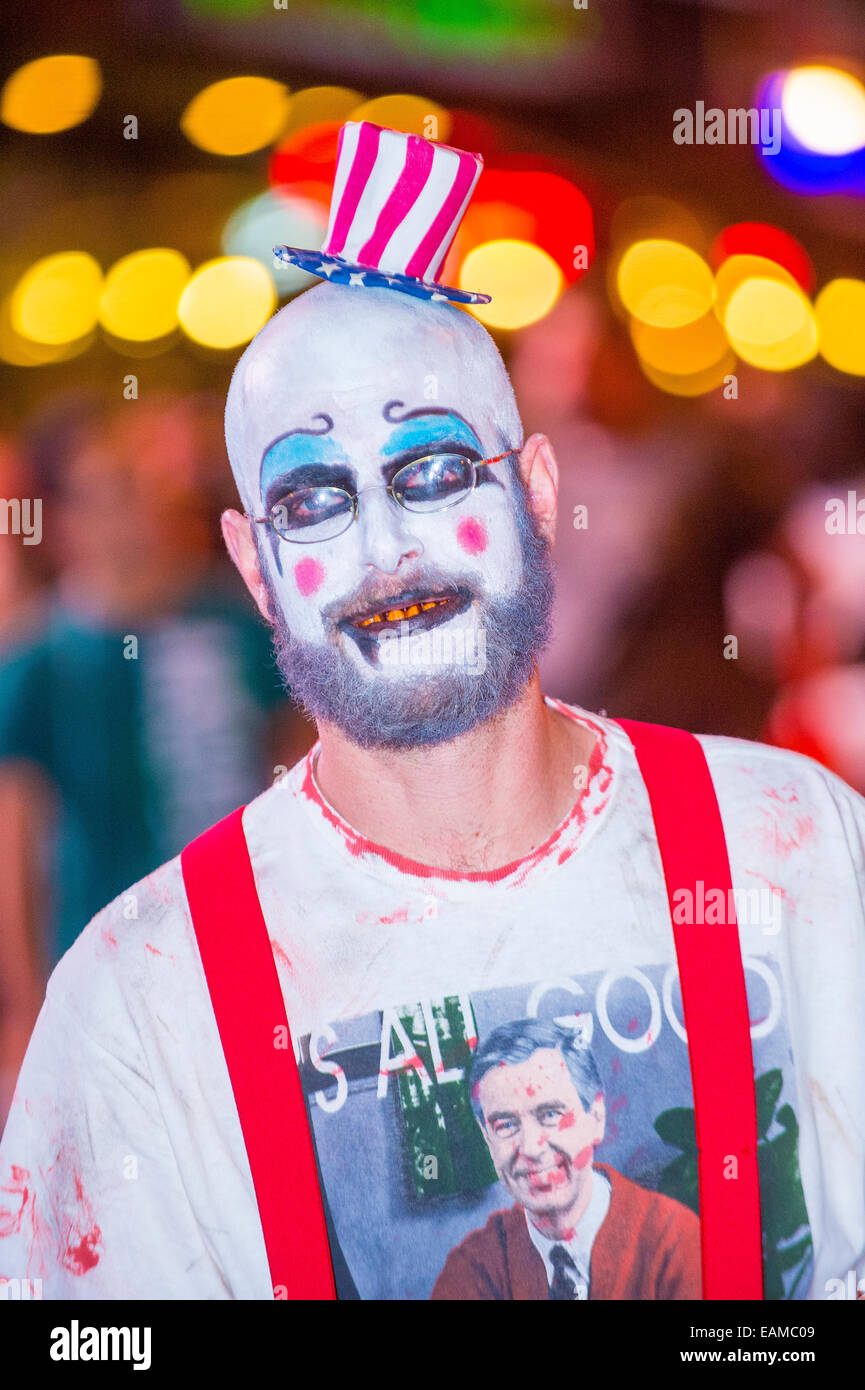 An unidentified participant at the annual Las Vegas Halloween parade ...