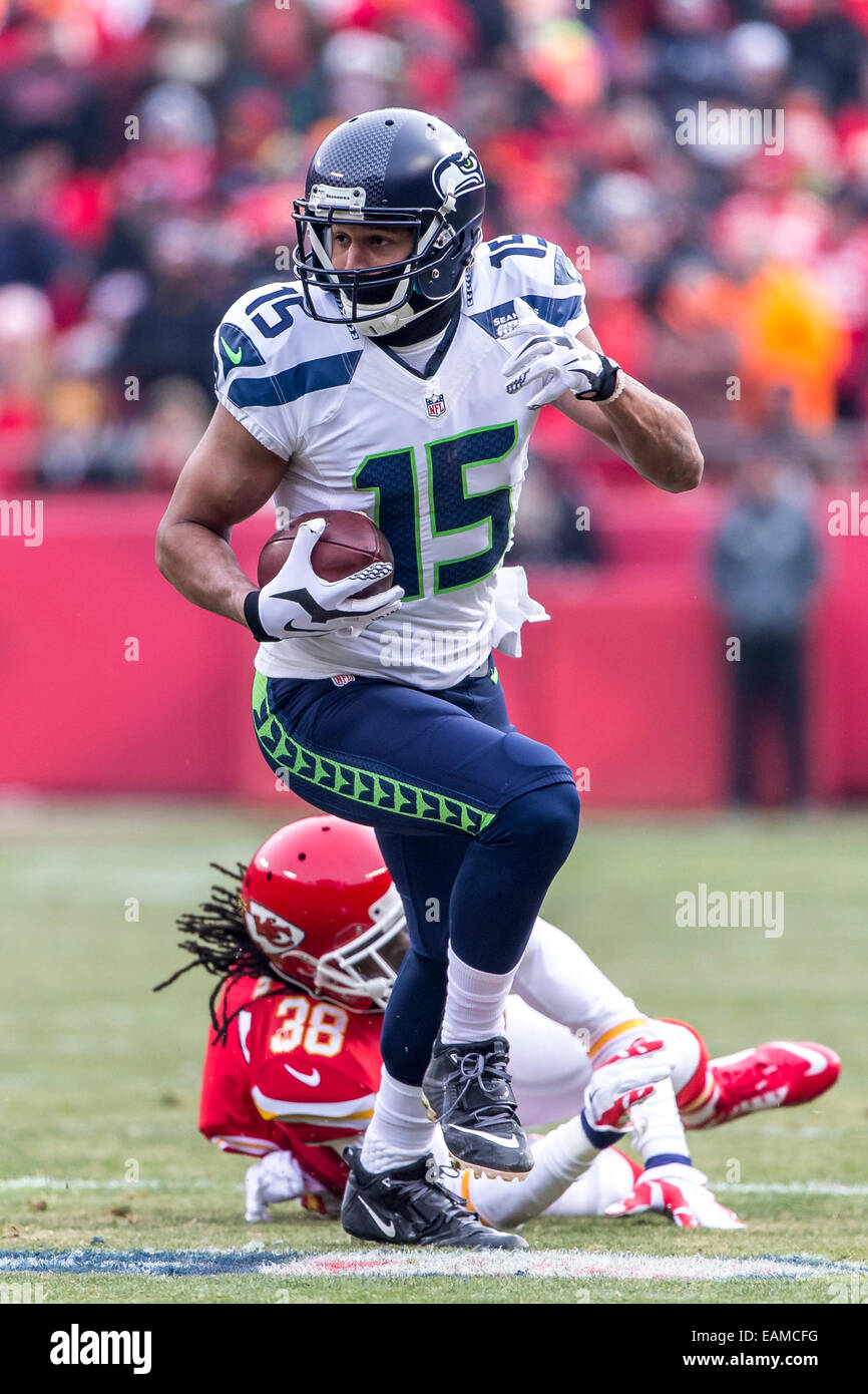 Kansas City, MO, USA. 16th Nov, 2014. Seattle Seahawks wide receiver ...