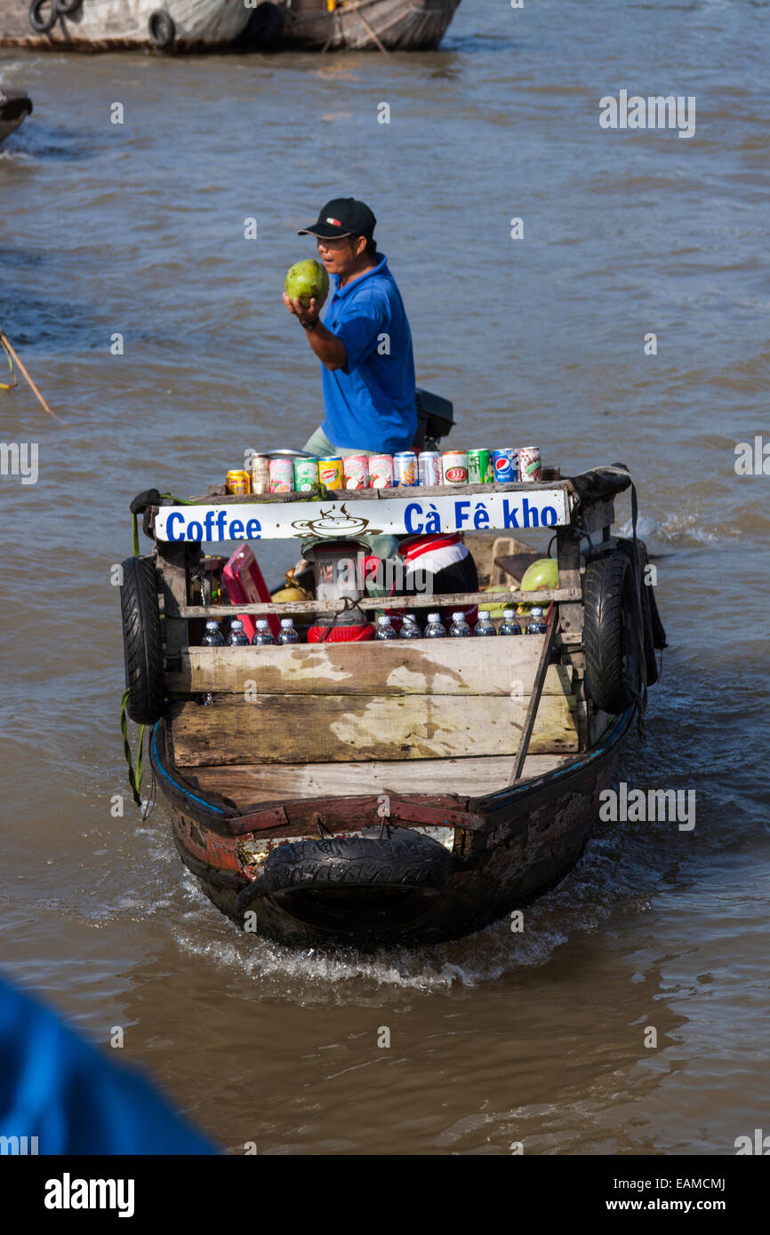 Mekong Delta, Floating Market Stock Photo - Alamy