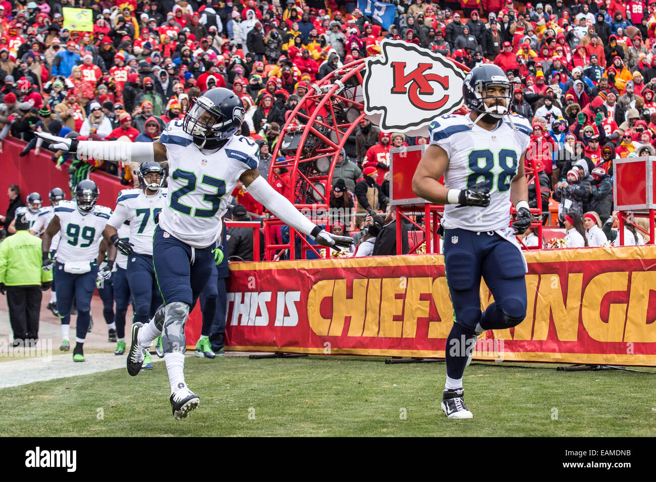 Kansas City, MO, USA. 16th Nov, 2014. Seattle Seahawks strong safety ...