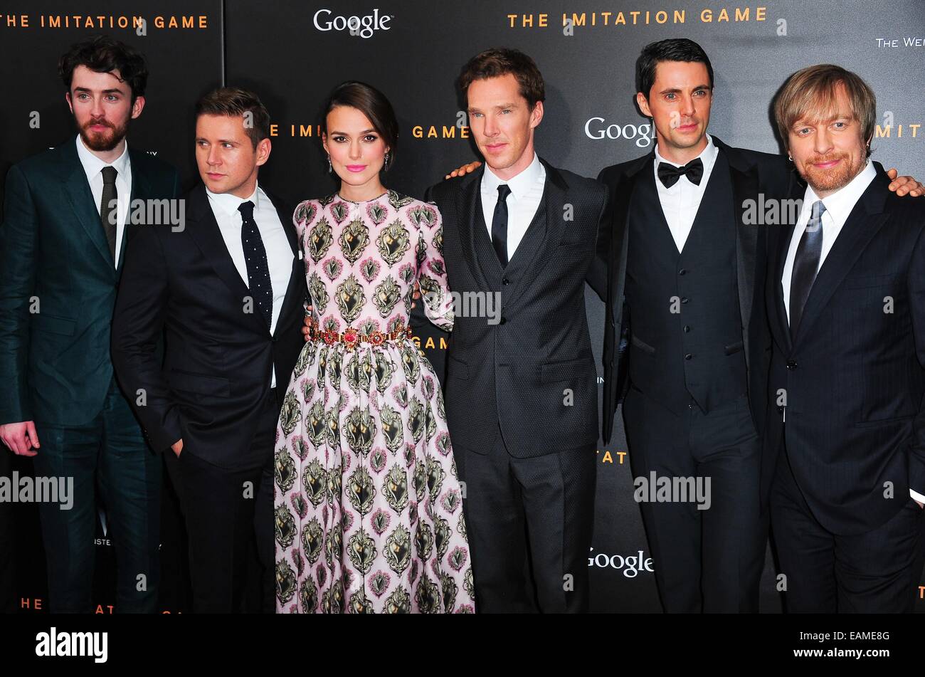 New York, NY, USA. 17th Nov, 2014. Matthew Beard, Allen Leech, Keira ...