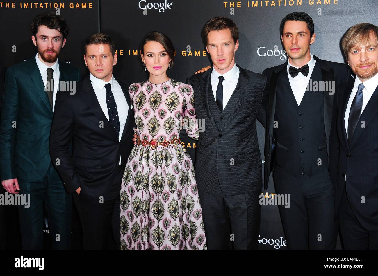 New York, NY, USA. 17th Nov, 2014. Matthew Beard, Allen Leech, Keira ...