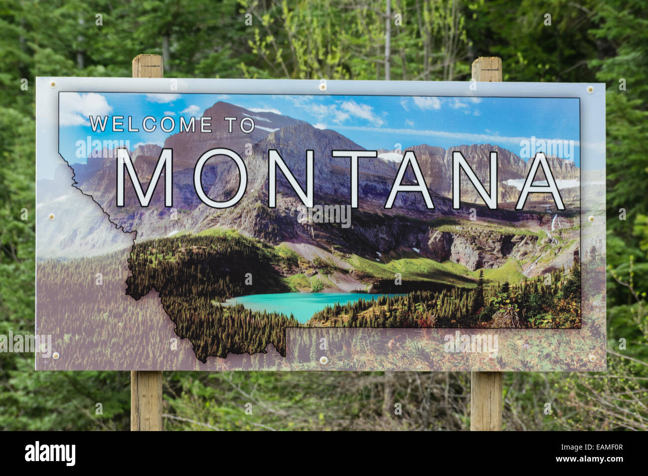 Welcome to montana sign hi-res stock photography and images - Alamy
