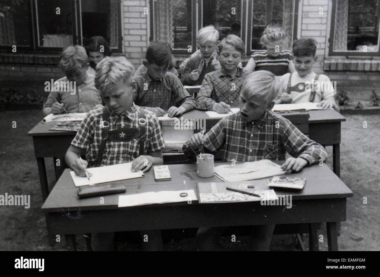 Historic german school class hi-res stock photography and images - Alamy