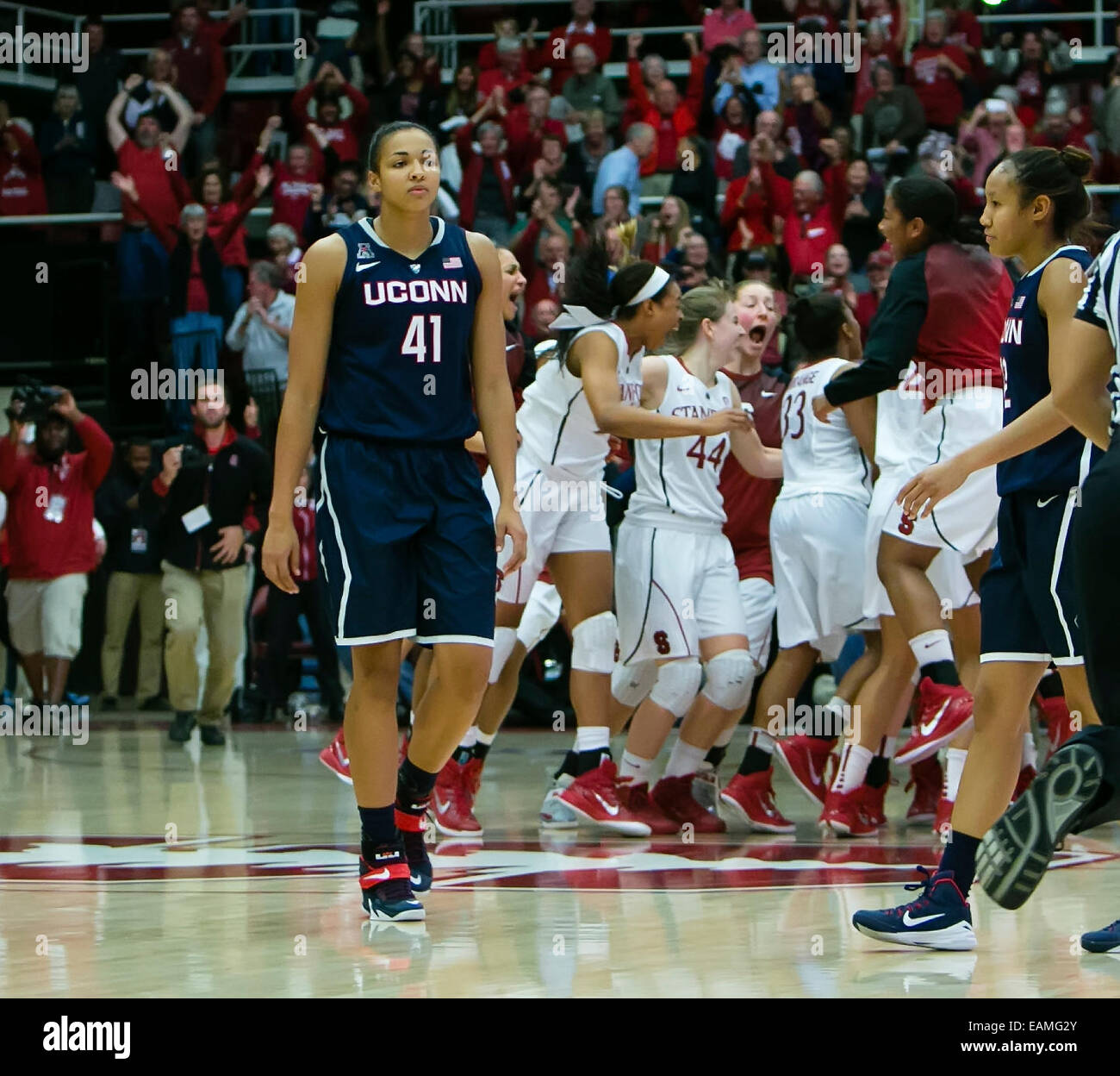 Overtime. 17th Nov, 2014. Connecticut Huskies center Kiah Stokes (41 ...