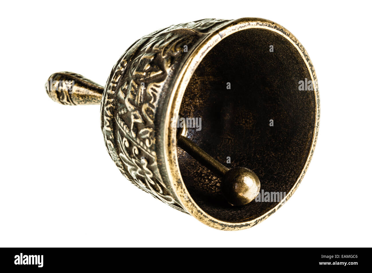 Medieval bronze catholic bell with the names S.Marcvs, S. Lvcas ...