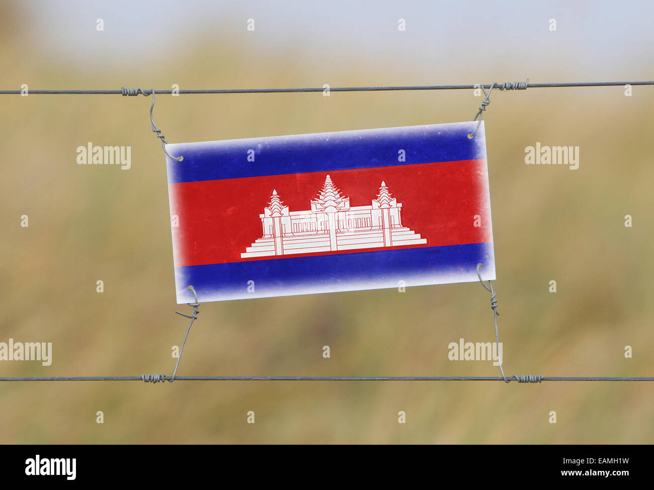 Danger sign cambodia hi-res stock photography and images - Alamy