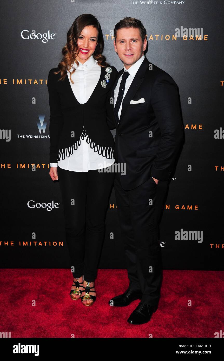 New York, NY, USA. 17th Nov, 2014. Charlie Webster, Allen Leech at ...