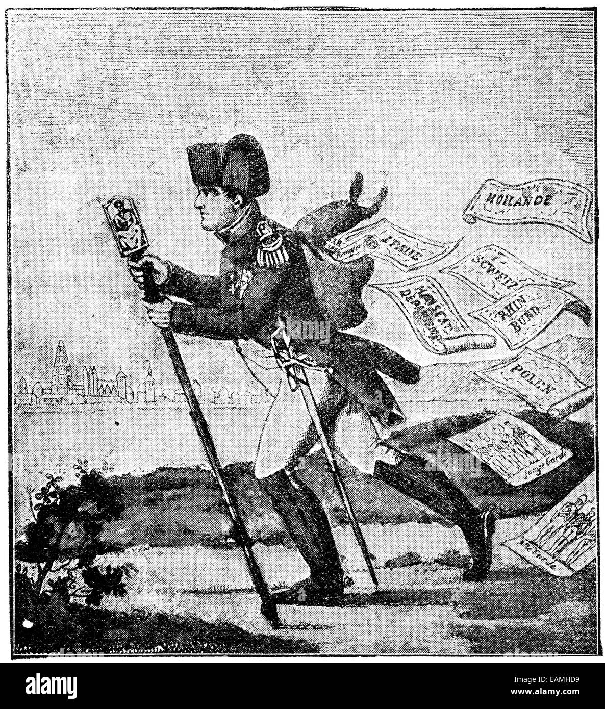 Napoleon caricature hi-res stock photography and images - Alamy