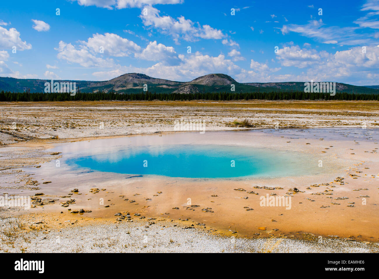 Scenic Landscapes of Geothermal activity of Yellowstone National Park ...