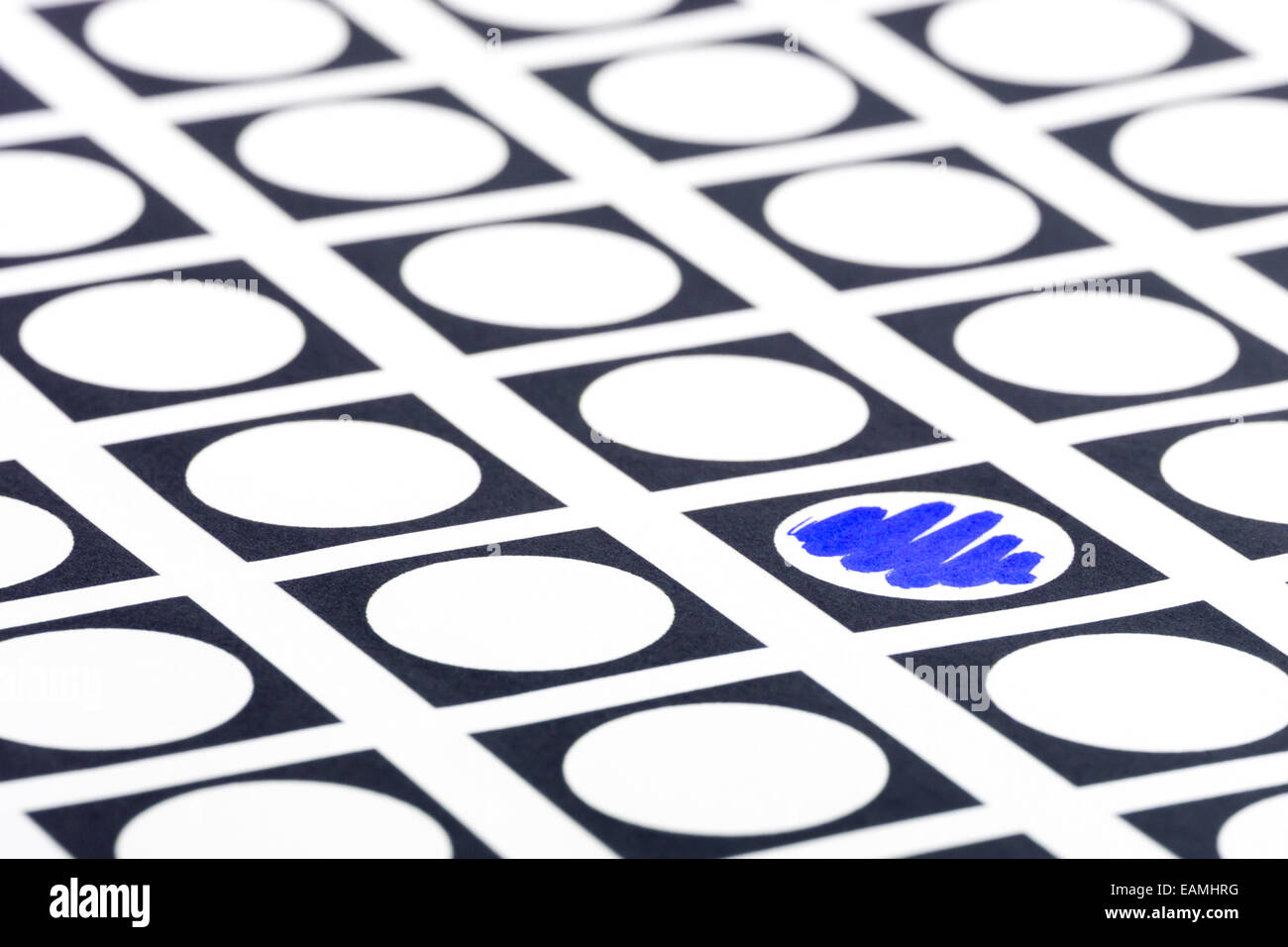 Large empty checklist with one box filled Stock Photo - Alamy