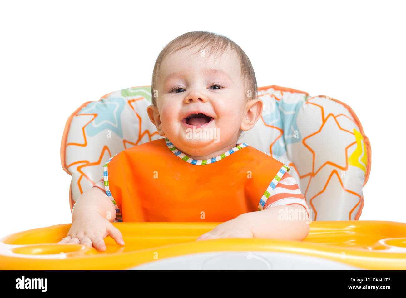 happy baby child waiting for food Stock Photo - Alamy