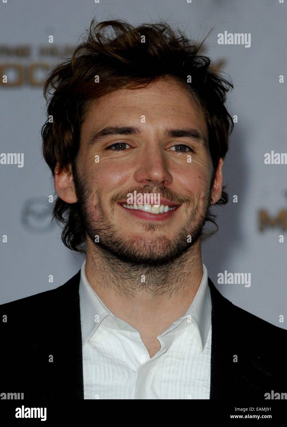 Los Angeles, CA, USA. 17th Nov, 2014. Sam Claflin at arrivals for THE ...