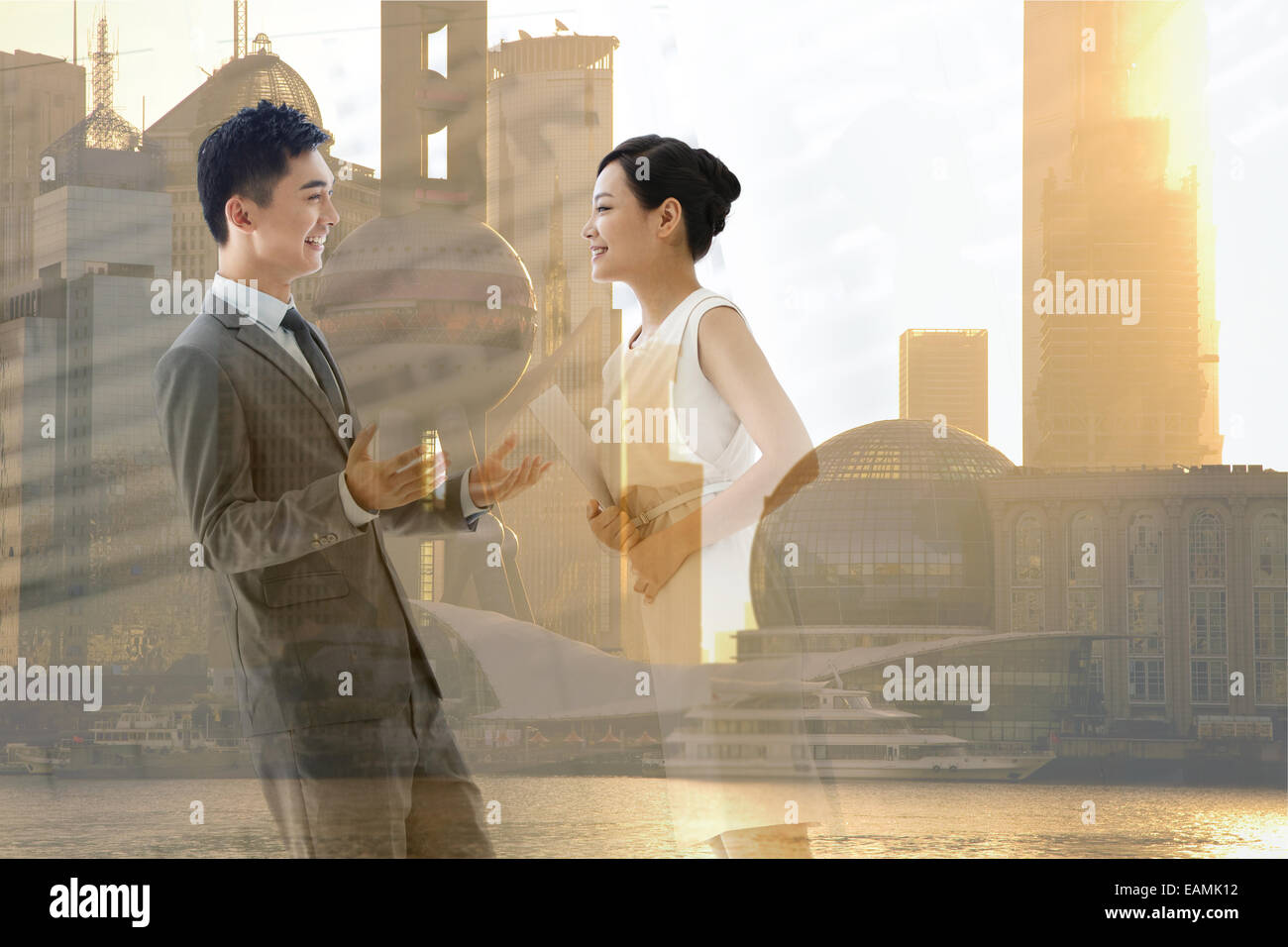 Successful man with arrows Stock Photo - Alamy