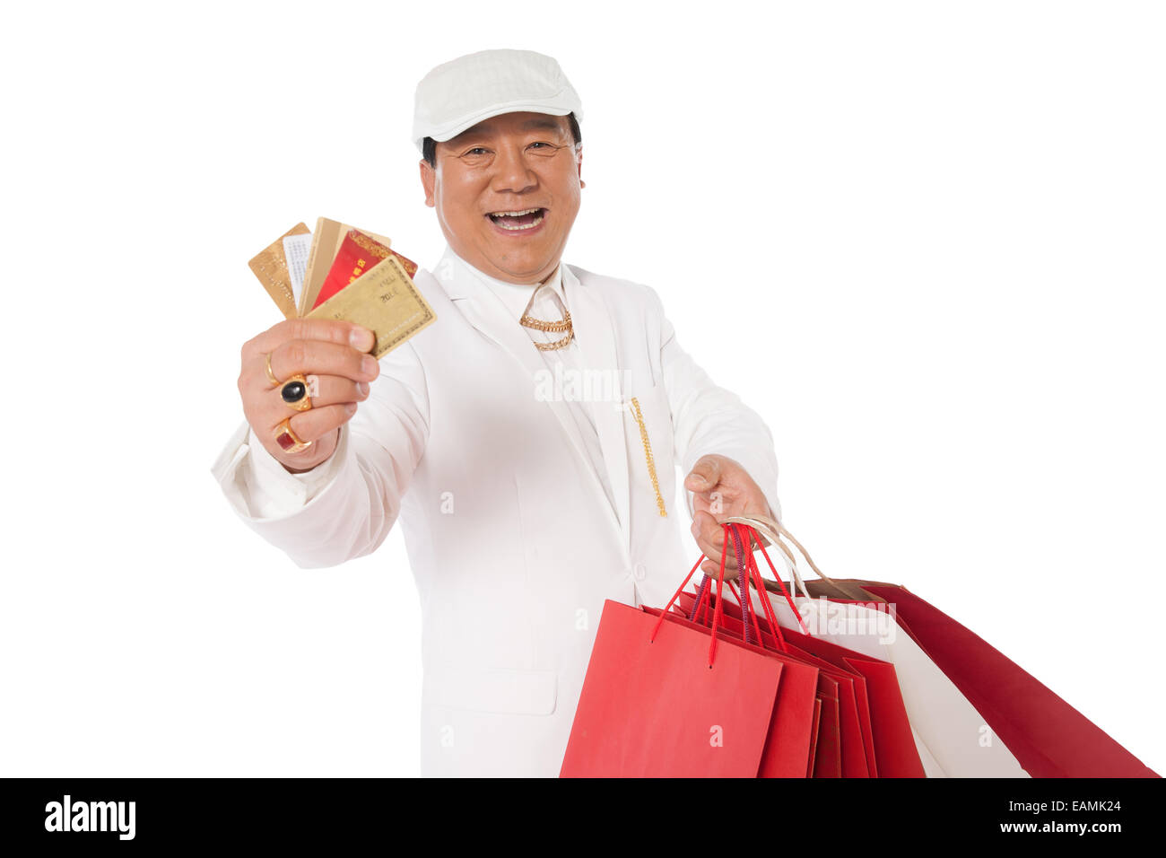 Successful man with a cigar Stock Photo - Alamy