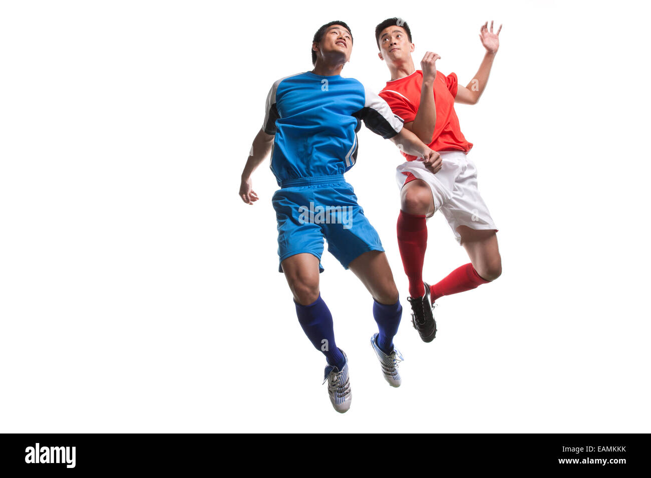 The two football players to play Stock Photo - Alamy