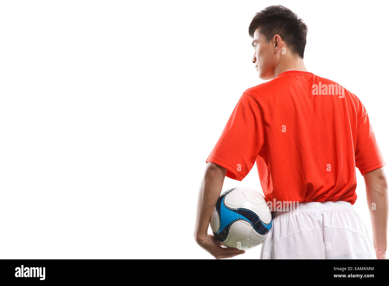 Soccer player back view hi-res stock photography and images - Alamy