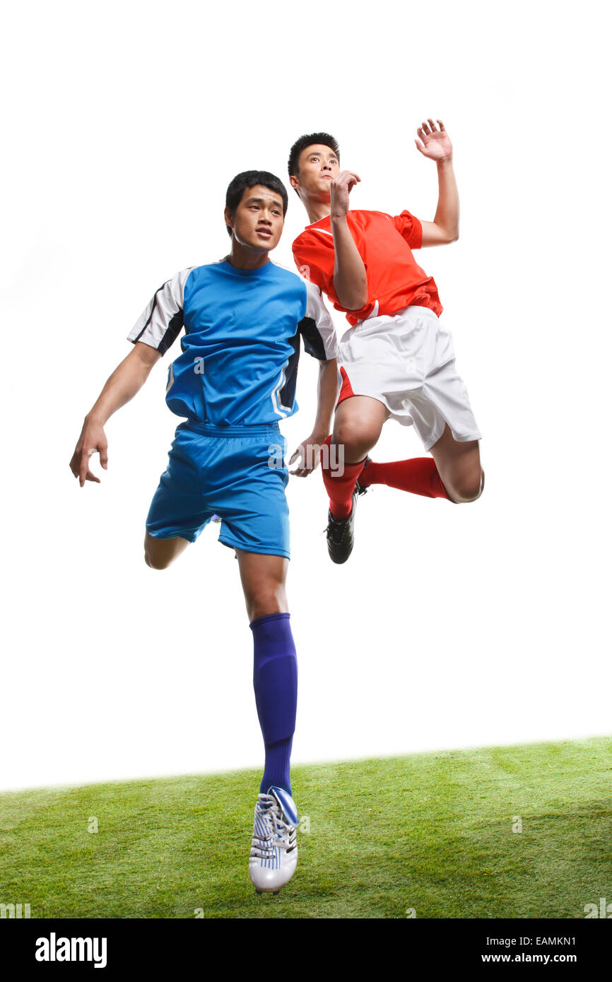 The two football players Stock Photo - Alamy