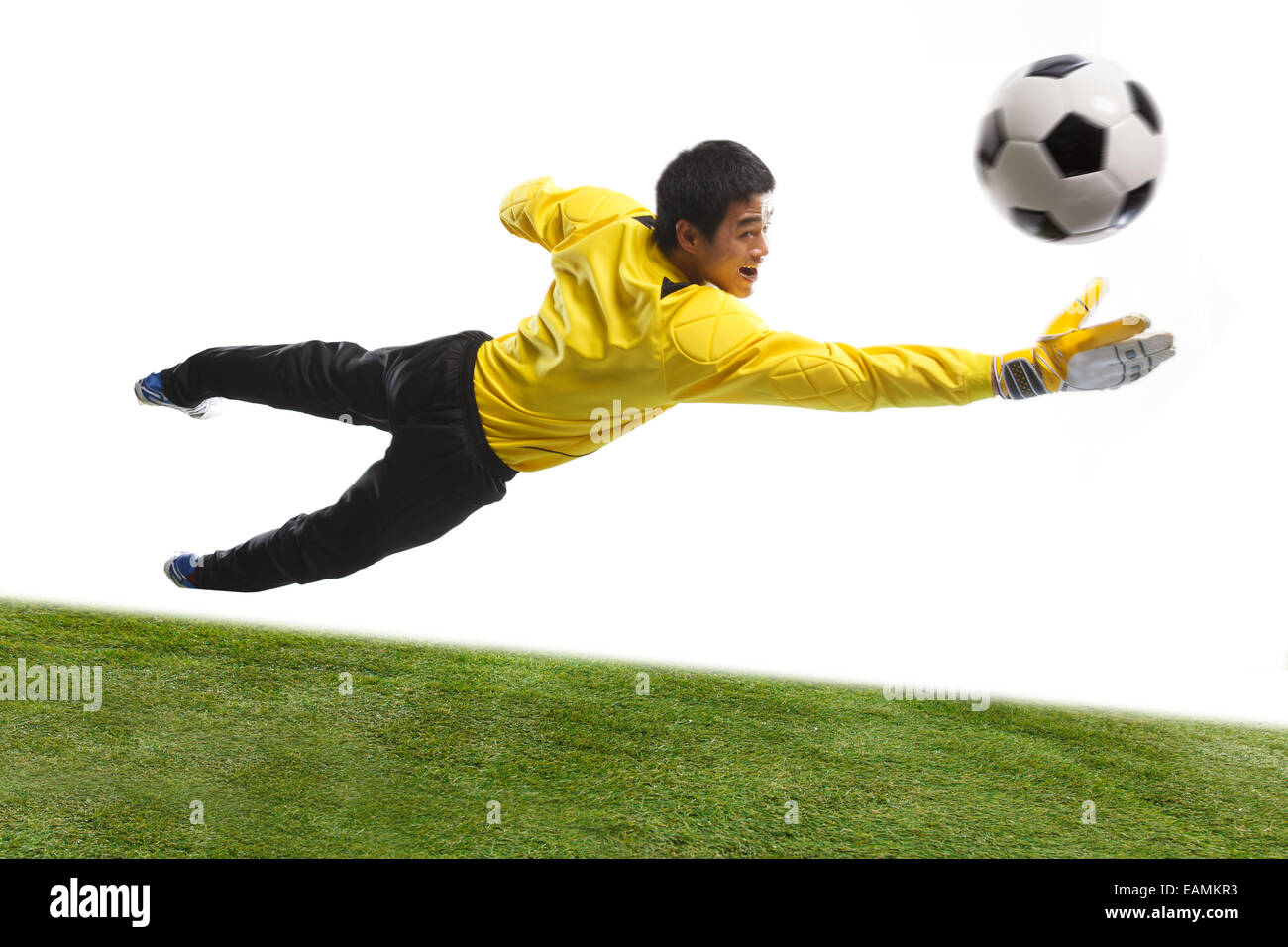Football full length goalkeeper goalie hi-res stock photography and ...
