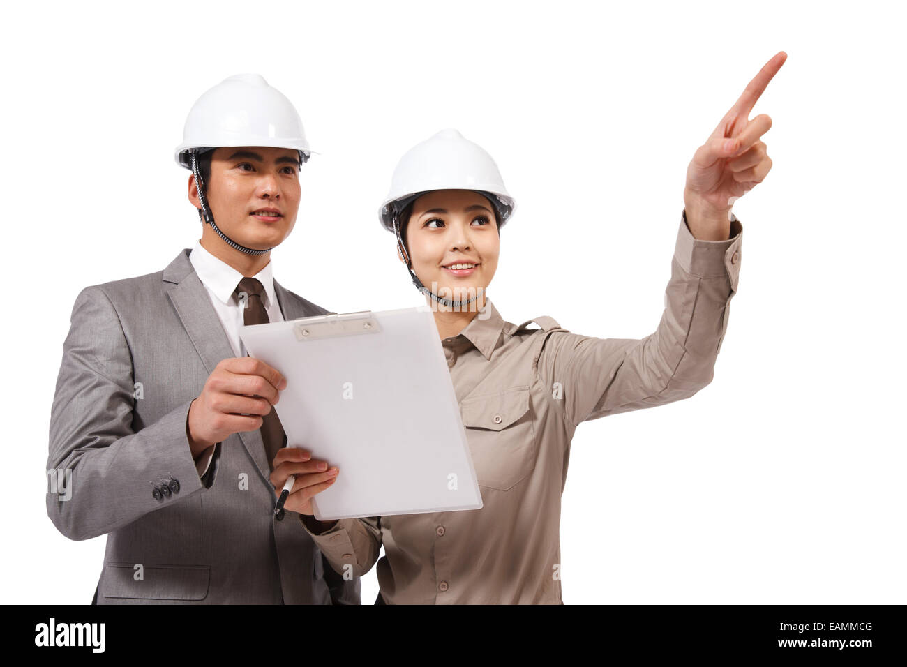 Business people with the file work in guidance Stock Photo - Alamy