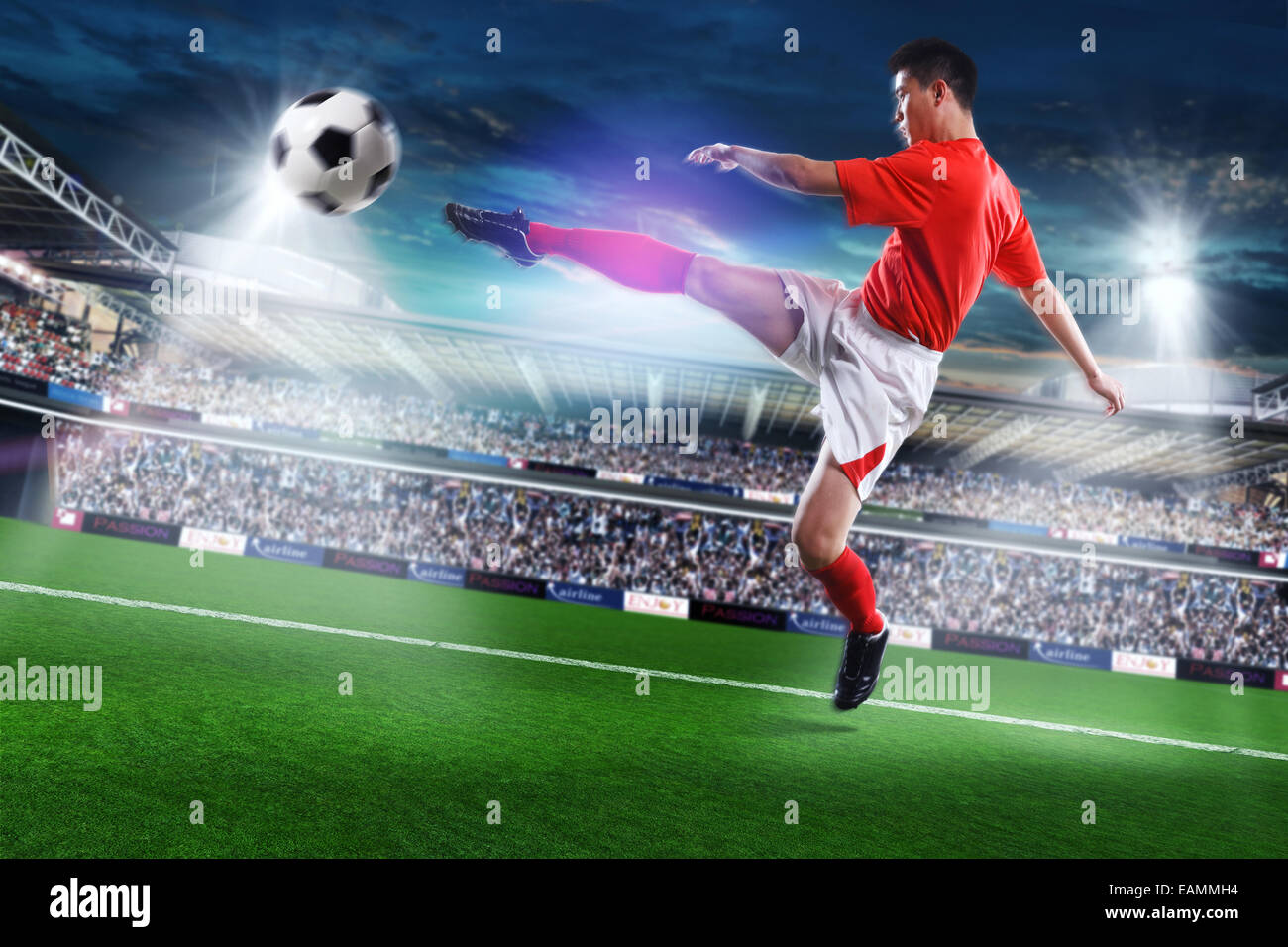 Selective focus football on hi-res stock photography and images - Alamy