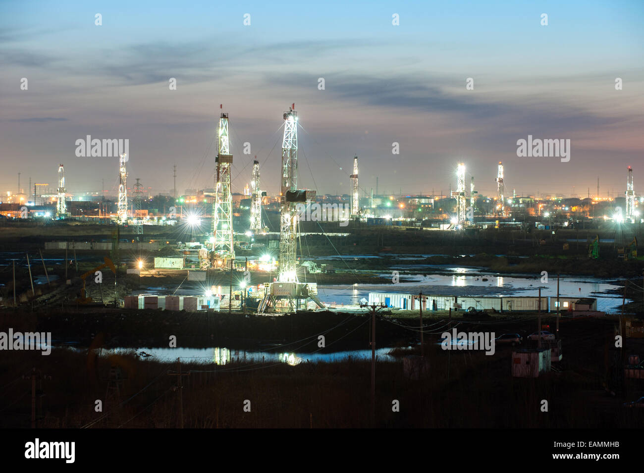 Daqing oil field exploitation Stock Photo - Alamy
